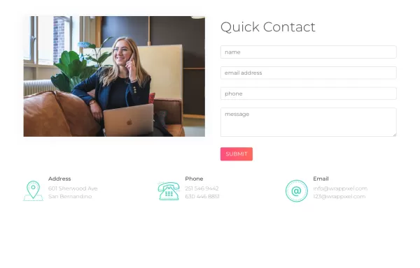 Animated hero section - Bootstrap CSS Example
