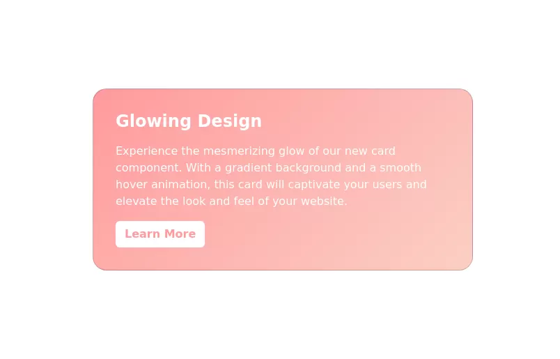 Card w/ gradient background - Bootstrap 5 Example