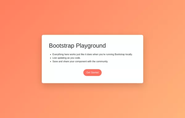 B Bootstrap Homepage With Background Color Hover Effects Animations