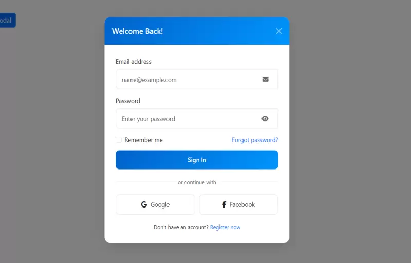 Sign In Form With Bootstrap 5 Bootstrap 5 Example